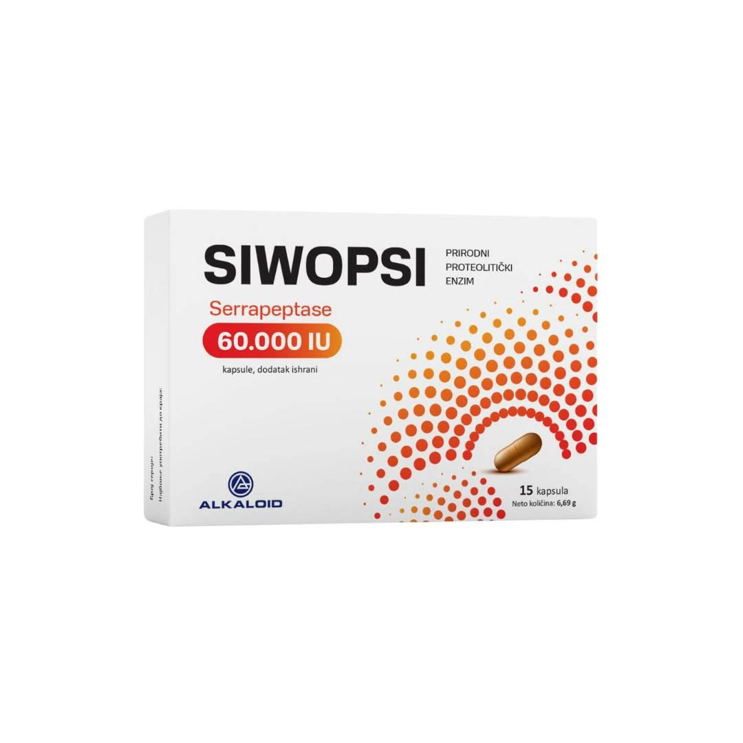 SIWOPSI Serapetaza 60.000 IU 15 Kapsula, | eApoteka