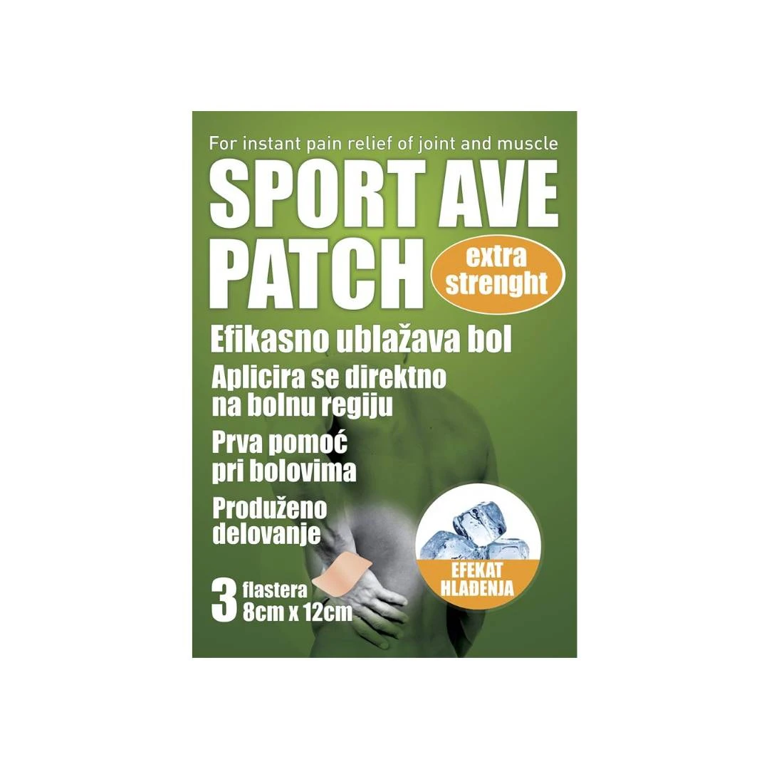 Sport AVE Flaster za Ublažavanje Bolova 3 Flastera, | eApoteka