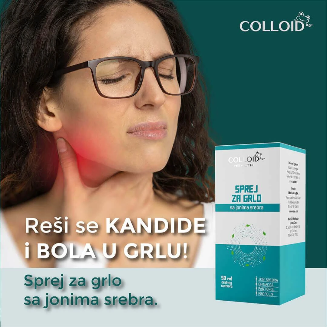 Sprej za Grlo sa Jonima Srebra, Ehinaceom, Pantenolom i Propolisom 50 ...
