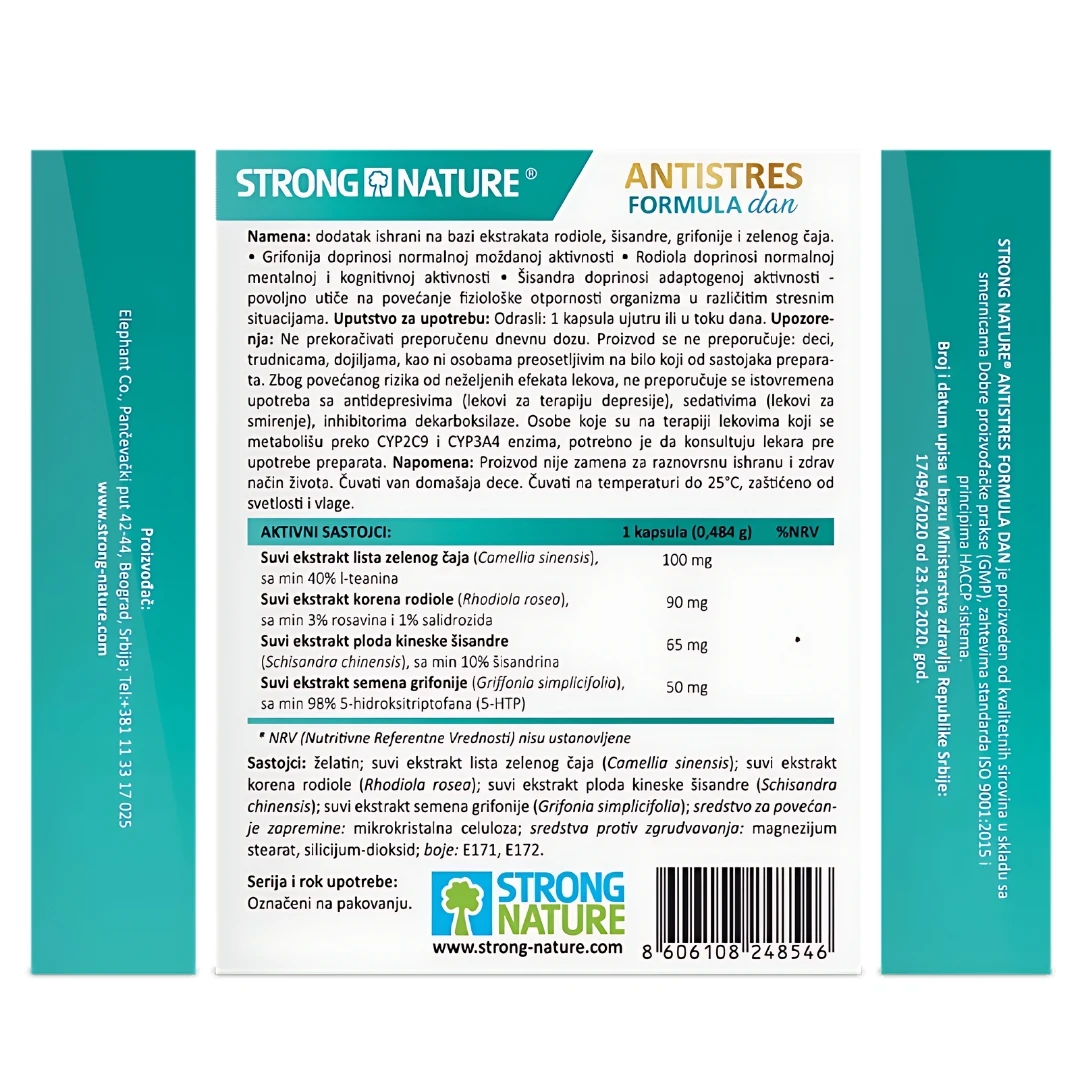 STRONG NATURE® Antistres Formula Dan 30 Kapsula, | eApoteka