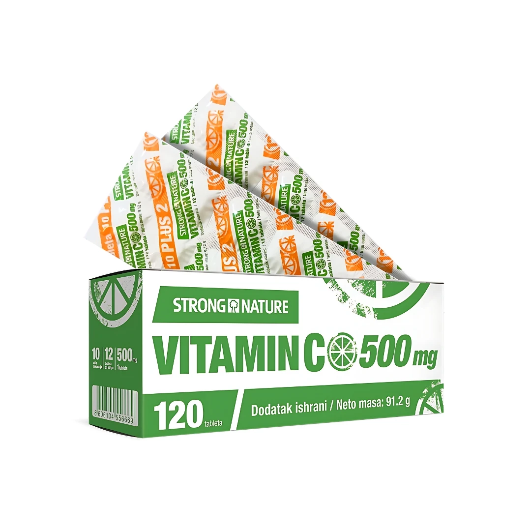 STRONG NATURE® Vitamin C 500 mg Strip Pakovanje 120 Tableta, | eApoteka