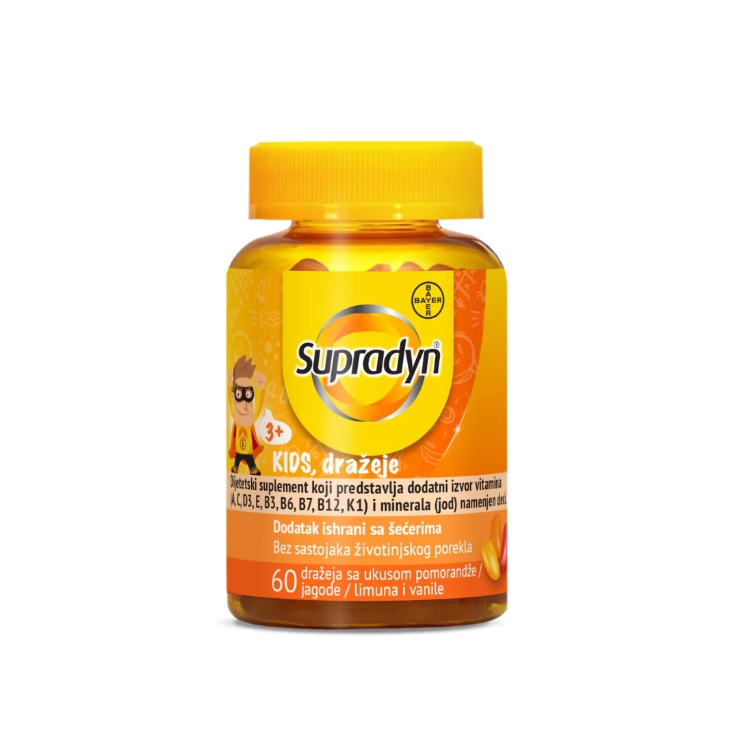 Supradyn® KIDS Dražeje 9 Vitamina i Jod 60 Komada, | eApoteka