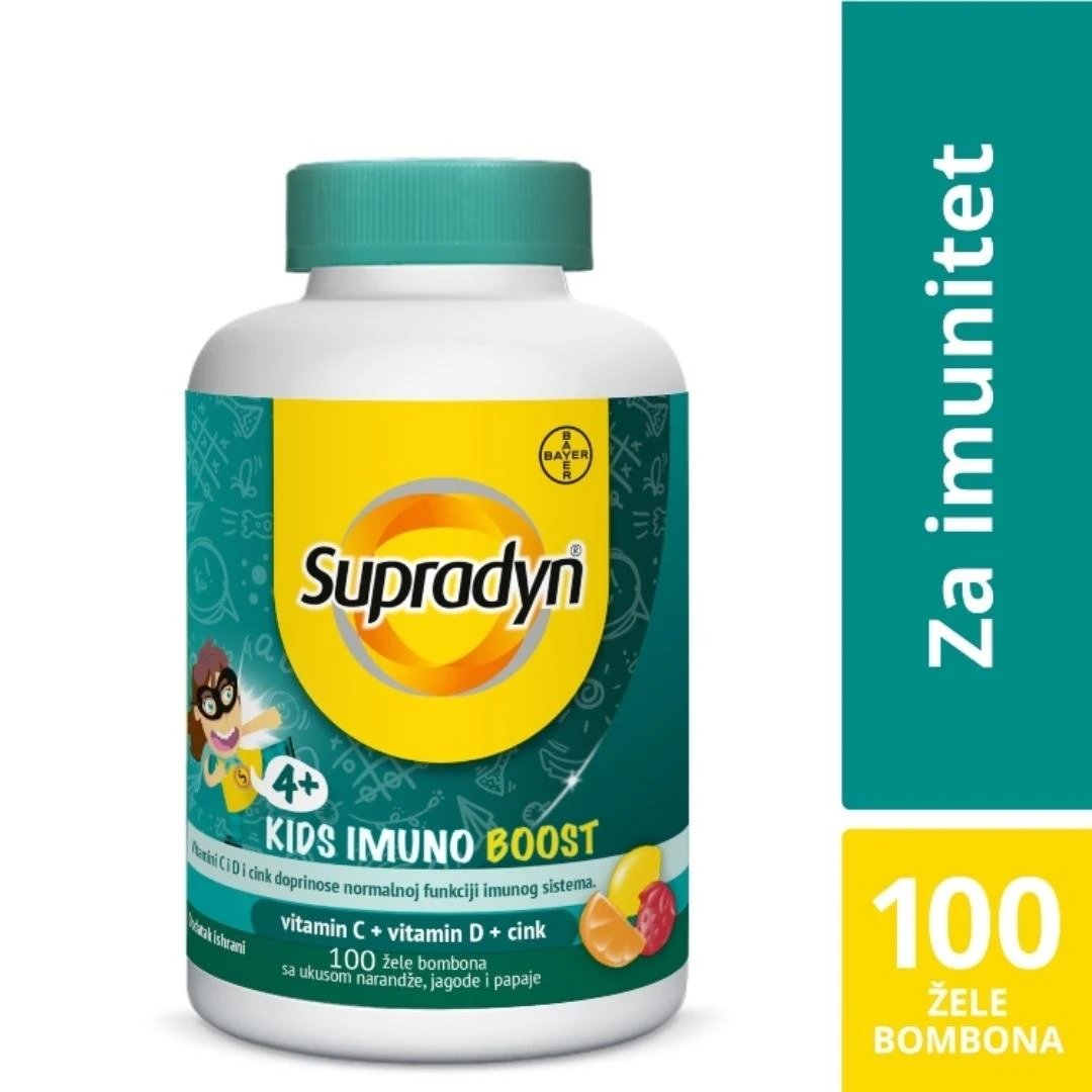 BAYER Supradyn® KIDS IMUNO BOOST 100 Gumenih Tableta, | eApoteka