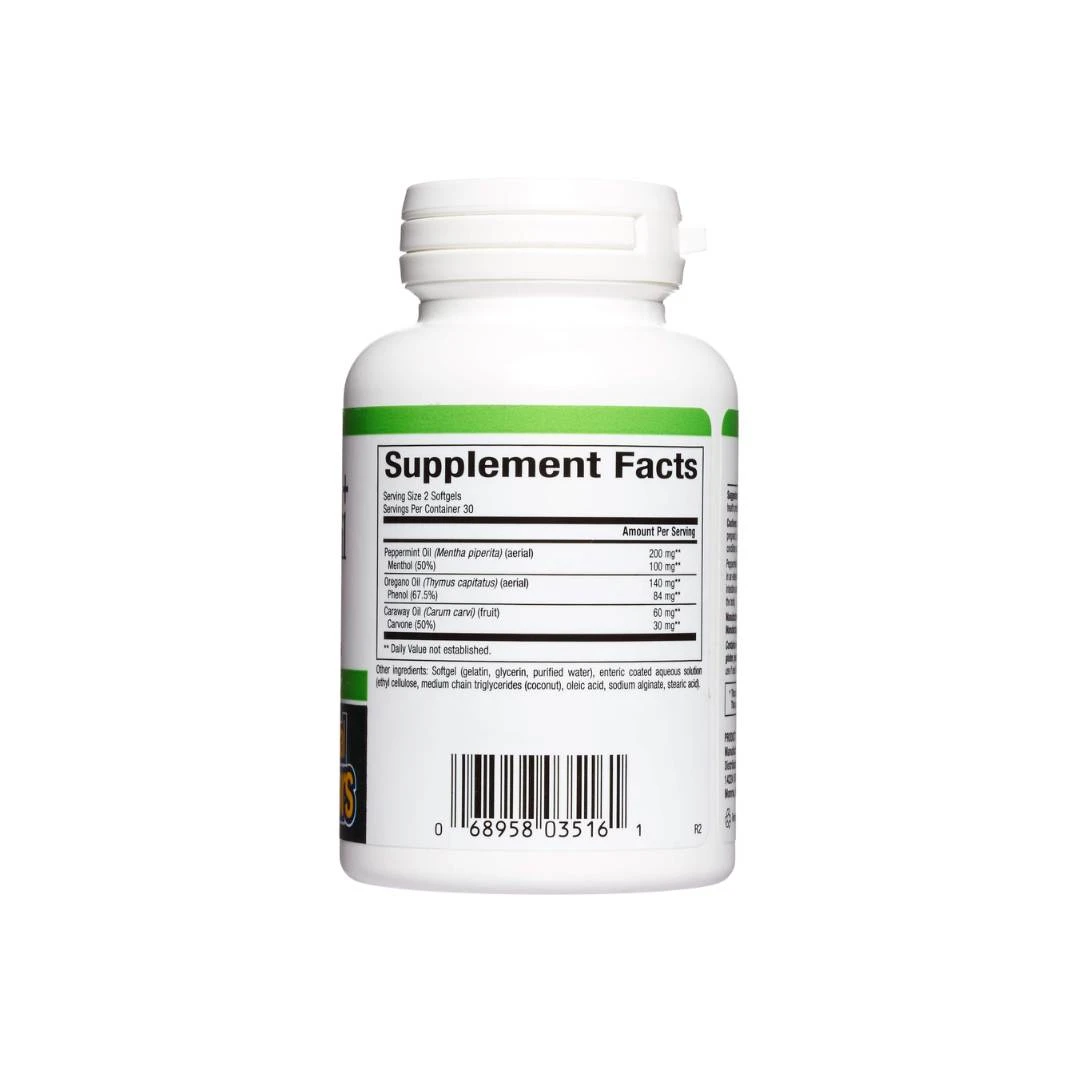 Natural Factors Peppermint Oil with Oregano & Caraway Seed Oils Ulje ...