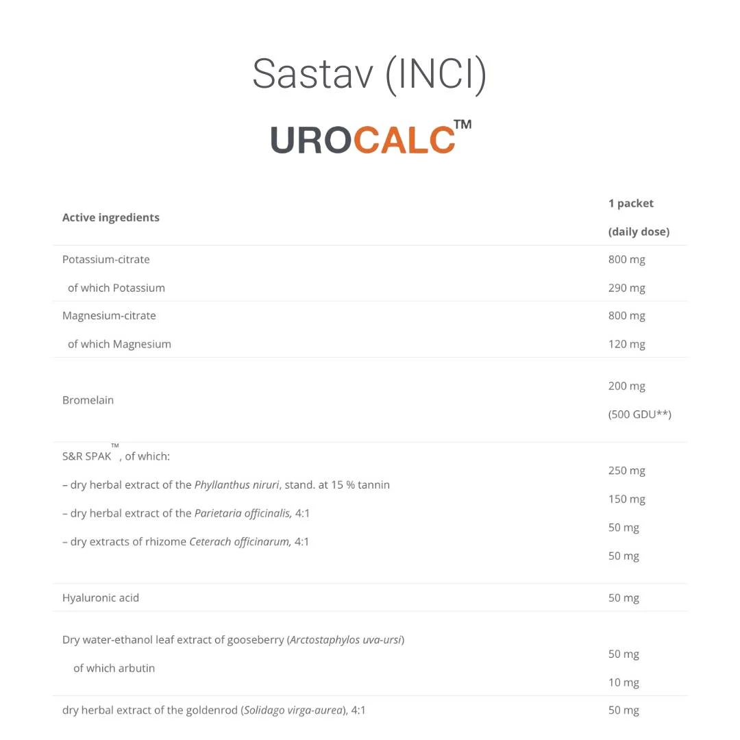 UROCALC™ 30 Kesica za Prevenciju i Tretman Kamena u Bubregu, | eApoteka