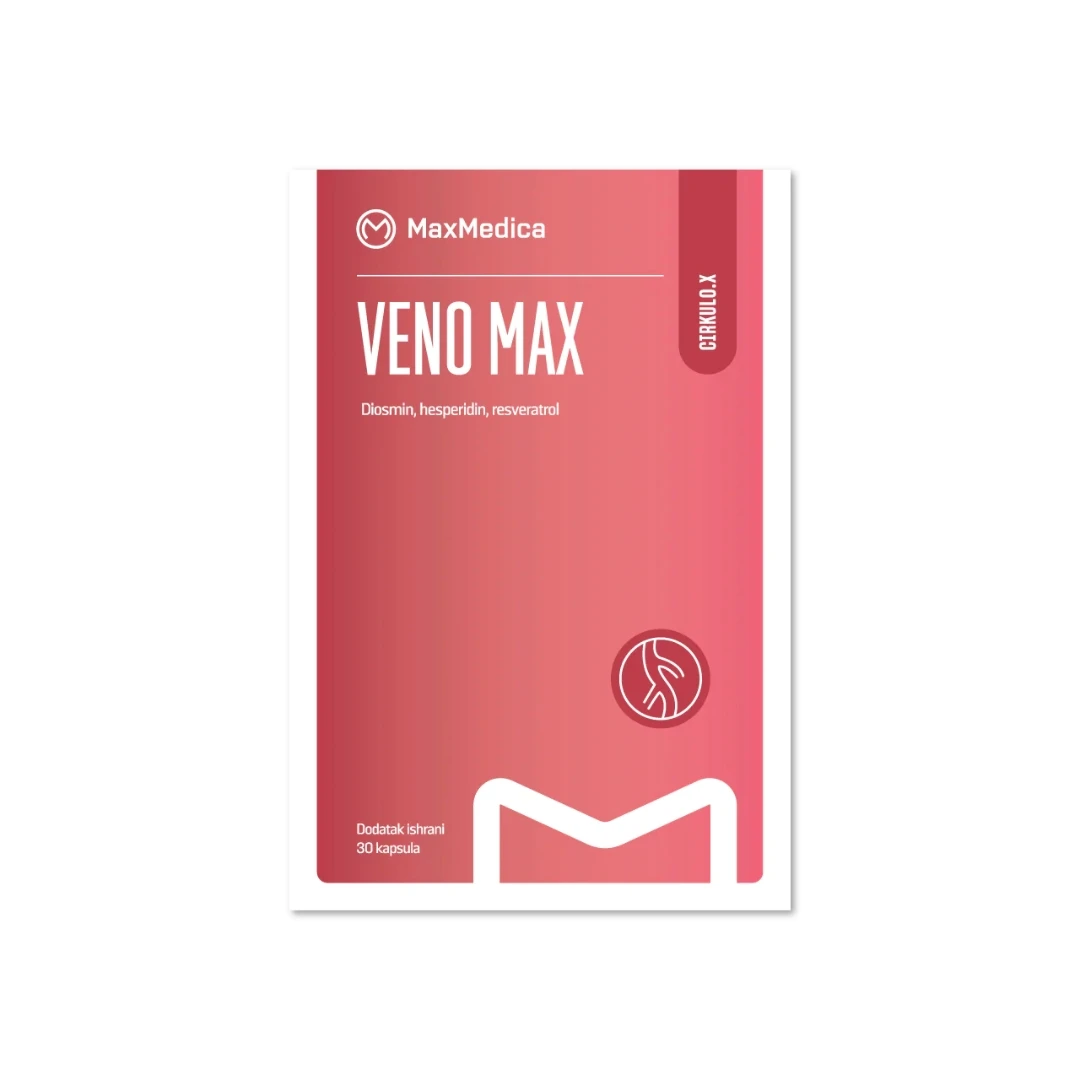 MaxMedica VENO MAX 30 Kapsula Diosmin Hisperidin Resveratrol, | eApoteka