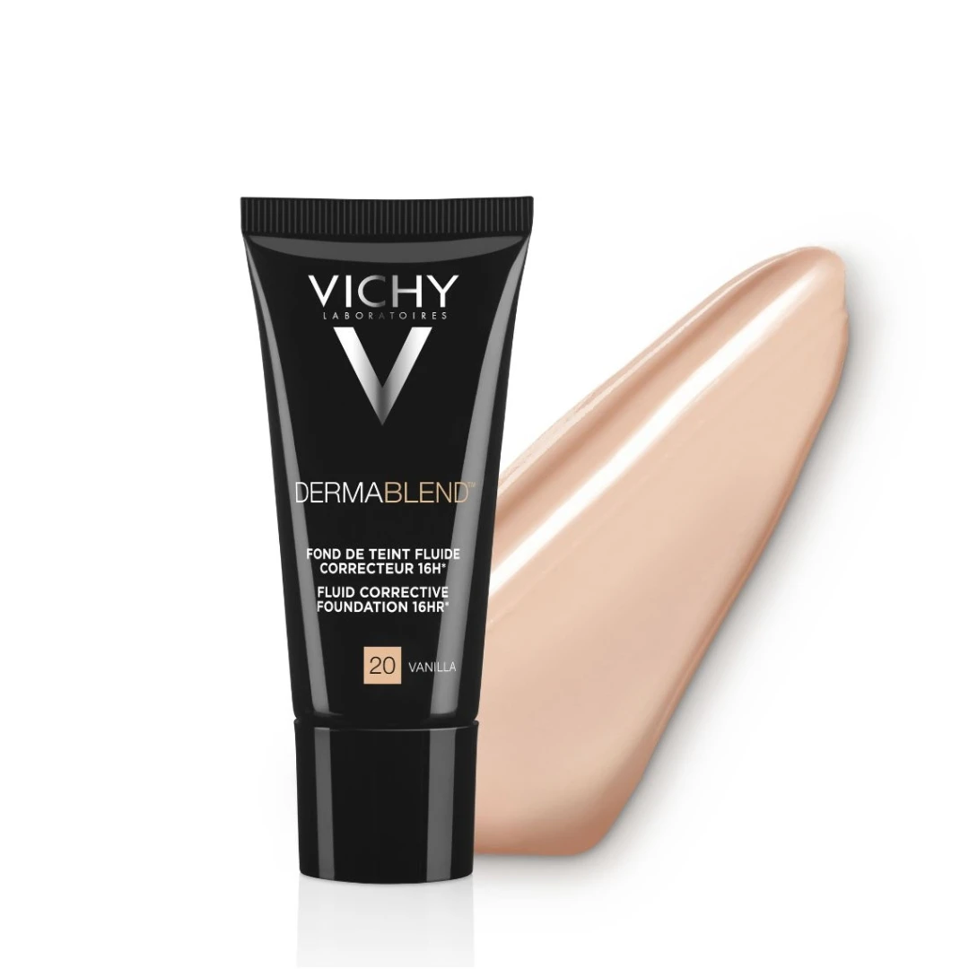 VICHY DERMABLEND Korektivni Tečni Puder SPF35 Nijansa 20 VANILA 30 mL ...