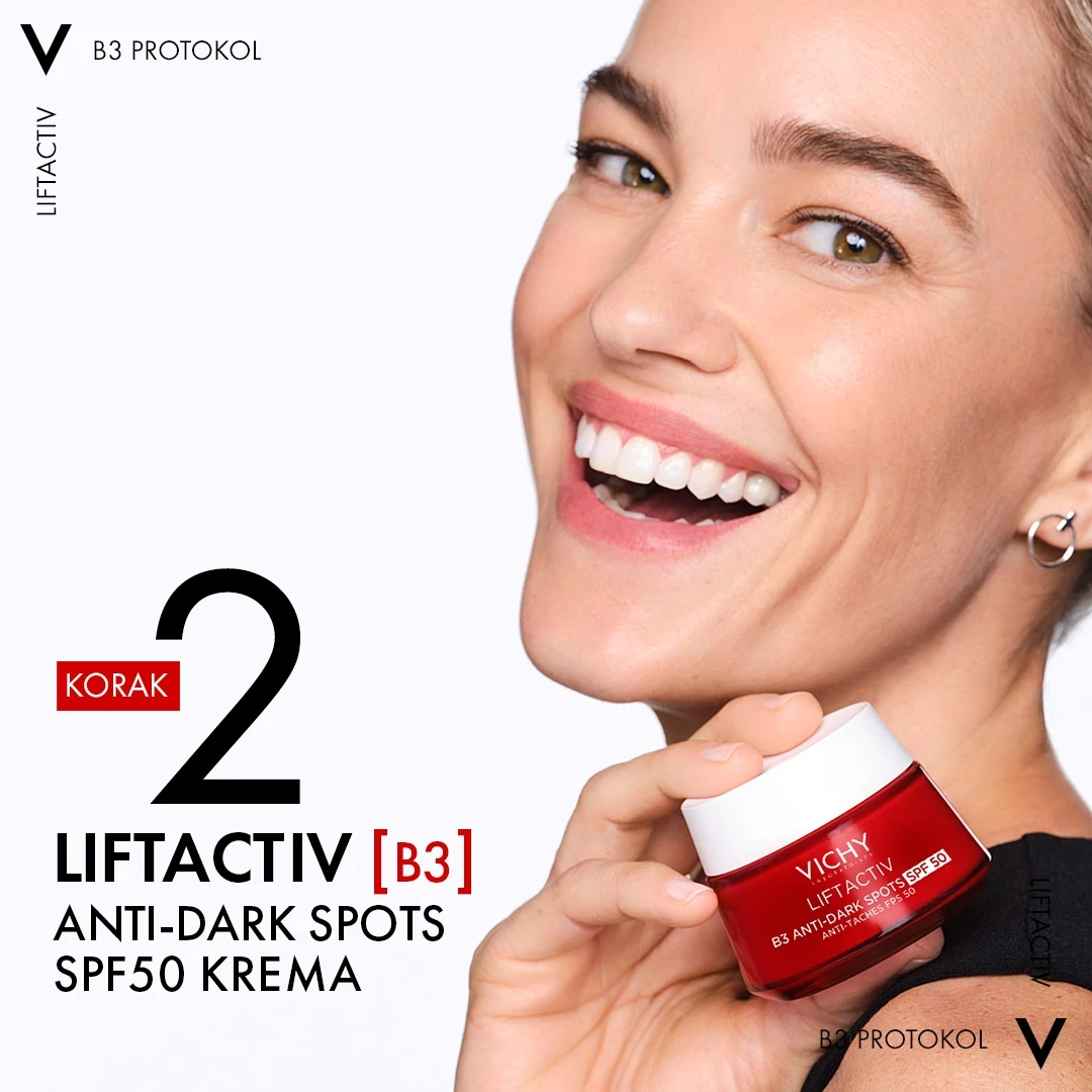 VICHY LIFTACTIV B3 ANTI-DARK SPOTS SPF50 Krema Protiv Tamnih Hiperpignemntacijskih Fleka i Bora ...