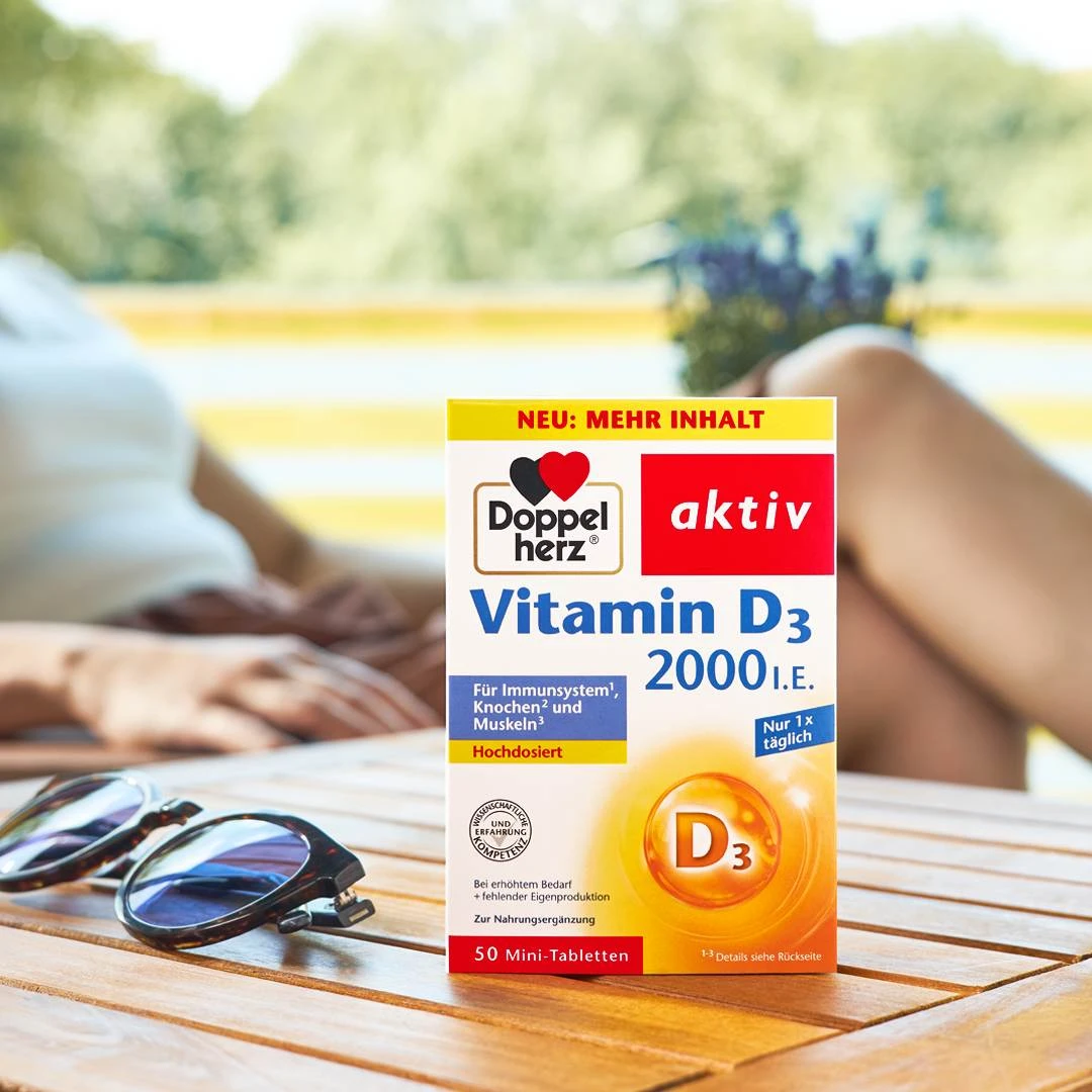 Doppelherz® Aktiv Vitamin D3 2000 IU 50 Mini Tableta, | eApoteka