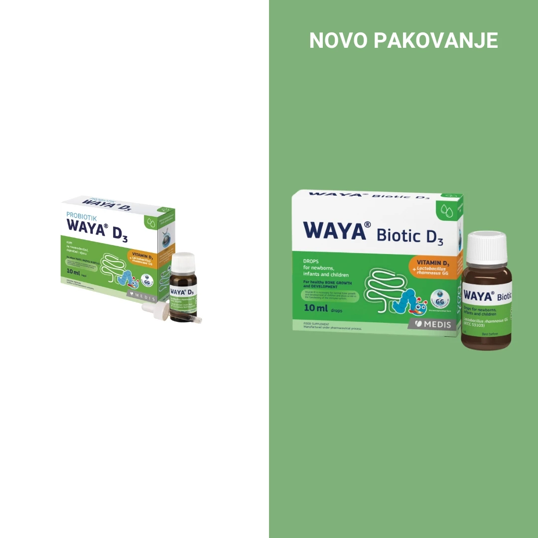 WAYA Biotic D3 Kapi 10 mL; Probiotik; Vitamin D; Protiv Grčeva, | eApoteka
