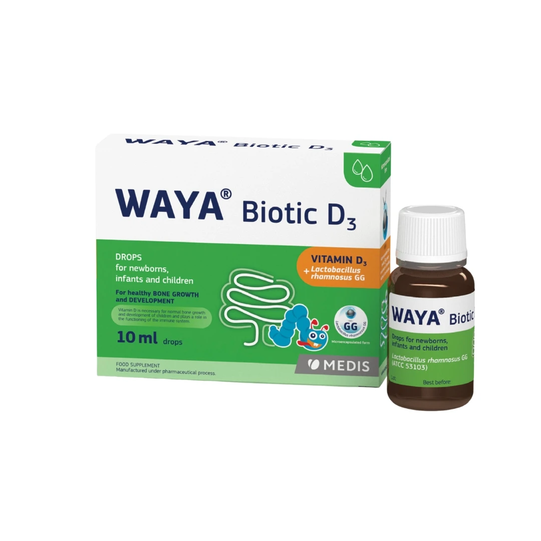 WAYA Biotic D3 Kapi 10 mL; Probiotik; Vitamin D; Protiv Grčeva, | eApoteka