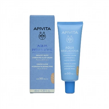 APIVITA AQUA BEELICIOUS Prirodna Tonirana Hidratantna Krema za Lice SPF 30 40 mL; za Dugotrajnu ...