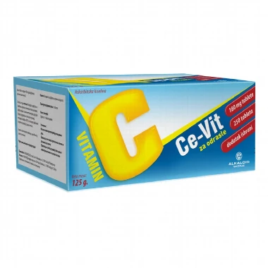 ALKALOID Ce-Vit za Odrasle 180 mg 250 Tableta Vitamin C u Blisterima ...