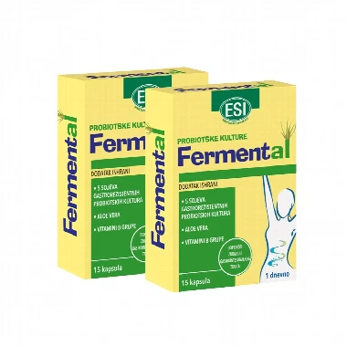 ESI Fermental DUO PACK 30 Kapsula, Probiotik sa Alojom i Vitaminima B ...