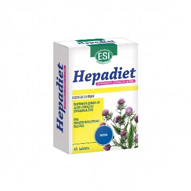 ESI Hepadiet Detox 45 Tableta; Doprinosi Zdravlju Jetre, | eApoteka