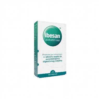 Ibesan® 120 mg 60 Kapsula sa Buternom Kiselinom za Normalan Rad Creva ...