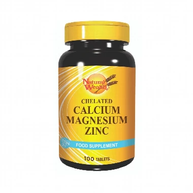 Natural Wealth® Helirani Kalcijum, Magnezijum i Cink 100 Tableta, | eApoteka