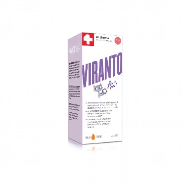 VIRANTO 1+ Sirup za Decu 100 mL; Astragalus, Zova, Vitamin C i Vitamin ...