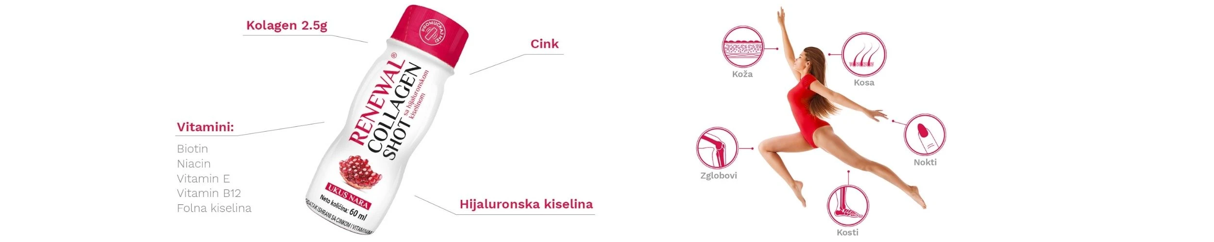 Alkaloid Collacare Tečni Kolagen za Elastičnost Kože i Zglobove 500 mL ...